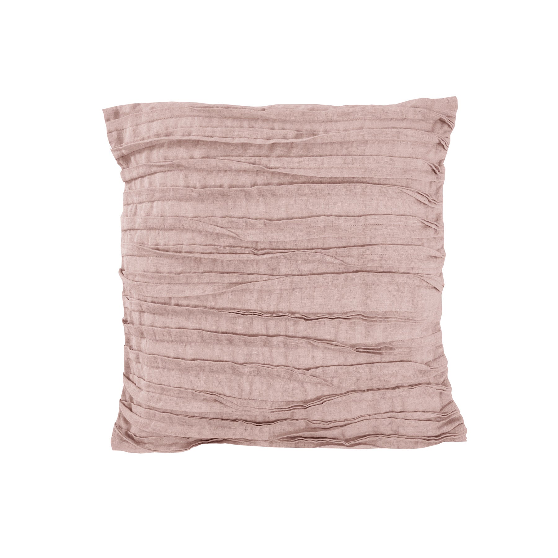 Mellow Pink Linen Cushion (40 x 40cm) - Lazy Linen | Laud Sleep UK