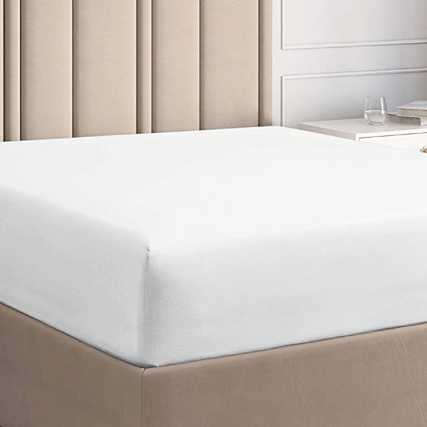 White Bamboo Silk Fitted Sheet | Laud Sleep